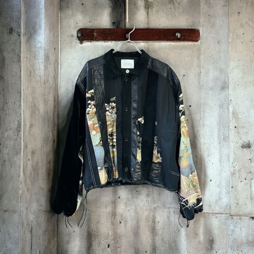 kimono rebuild jacket 有明ガーデンrecollect店 着物 レザー ジャケット 再構築 リメイク remake ...
