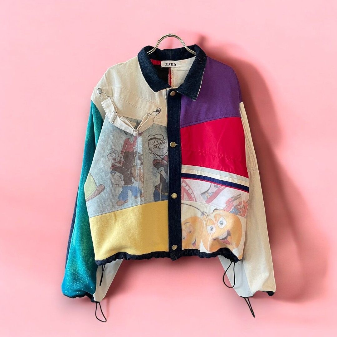 Graffiti Patchwork Bomber 有明ガーデンrecollect店 ジャケット リメイク セットアップ remake 再構 ...