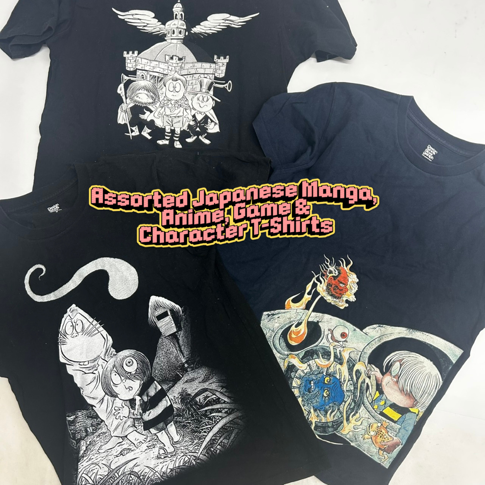 Japanese Manga, Anime & Game Character T-Shirt Assorted Lot 24pcs ...